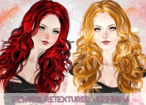 Curly hairstyle Newsea hair retextured – The Sims 3 Catalog