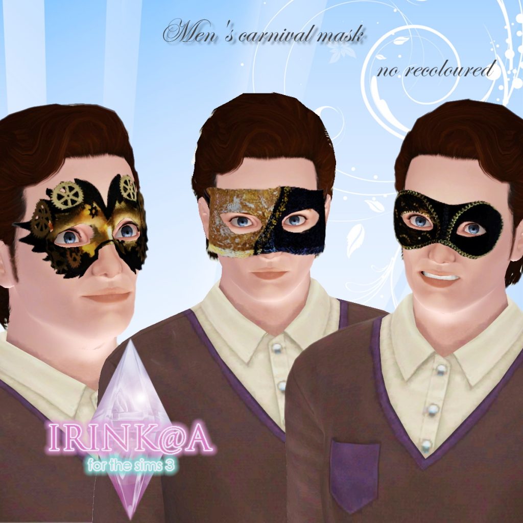 Accessory Mens carnival mask - The Sims 3 Catalog