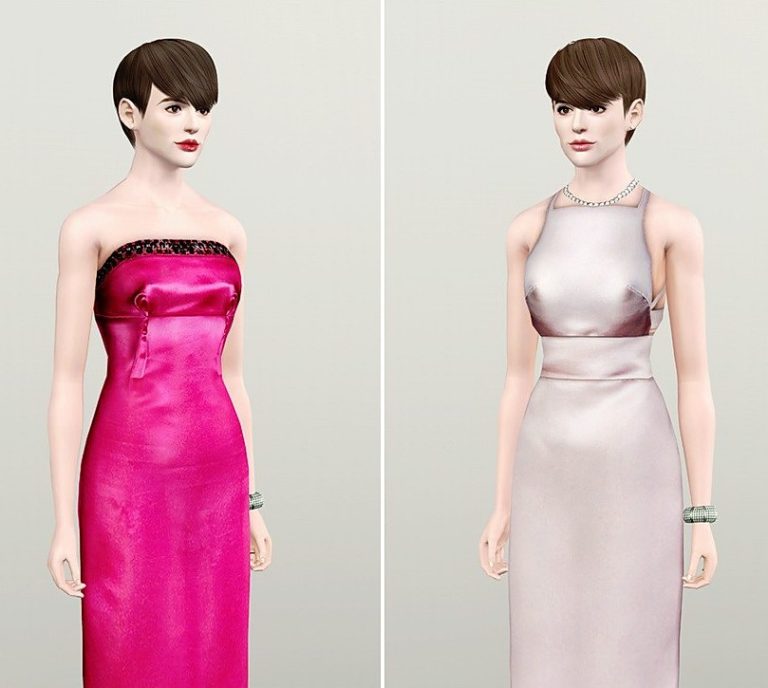 Anne Hathaway 2012 Oscars and Les Miserables Paris Premiere – The Sims ...