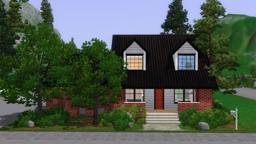 Base-Game Corner Two-Story - The Sims 3 Catalog