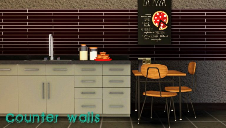 Counter Walls – The Sims 3 Catalog