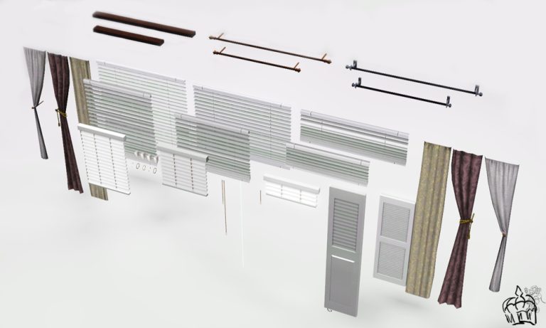 DIY Curtains, Blinds, Shutters – The Sims 3 Catalog