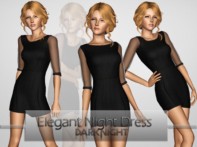Elegant Night Dress – The Sims 3 Catalog
