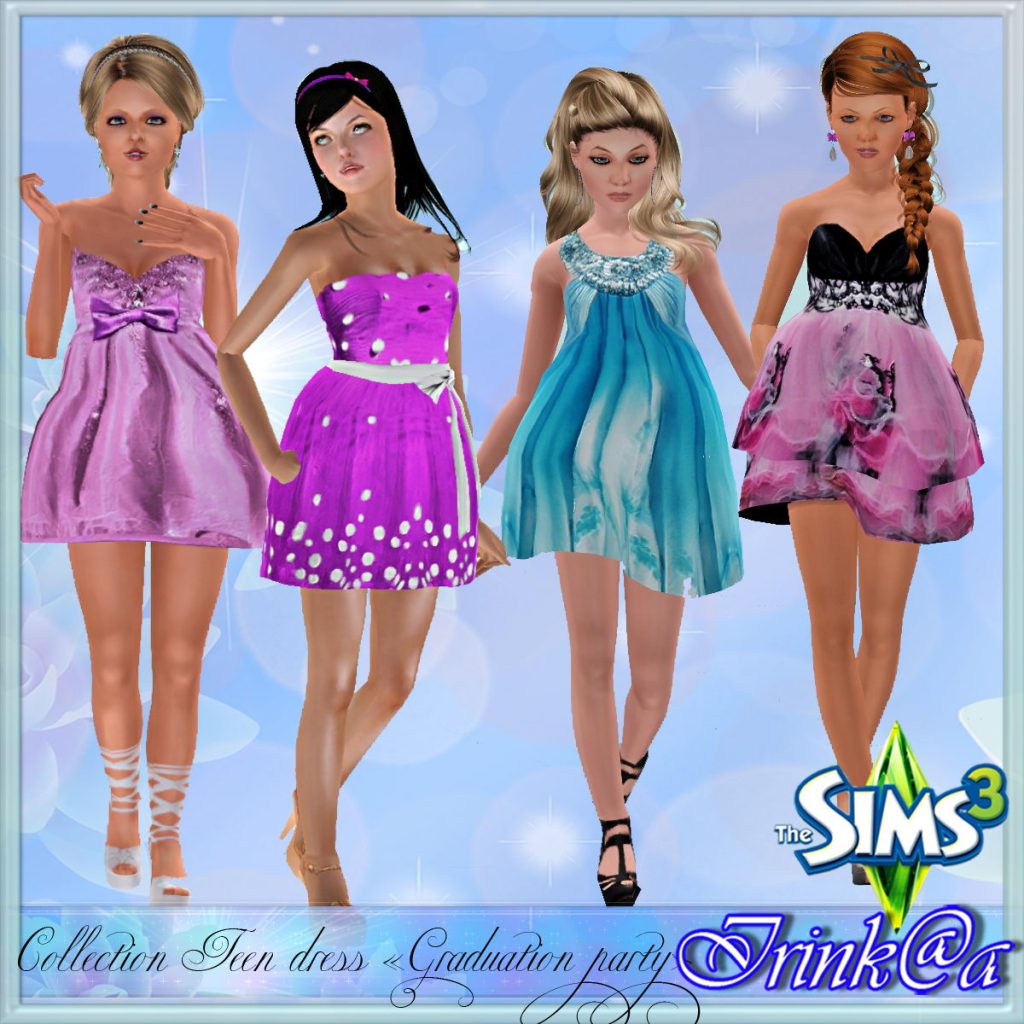 Graduation party – dresses set – The Sims 3 Catalog