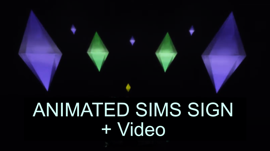 MCX SIMS 4 Animated Wall Sign - The Sims 4 Catalog