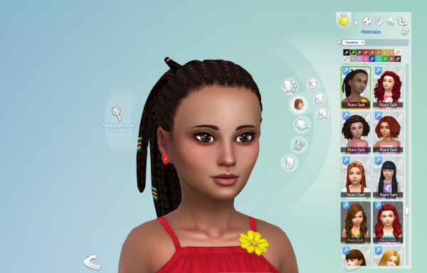 Anya Hair retextured girls version - The Sims 4 Catalog