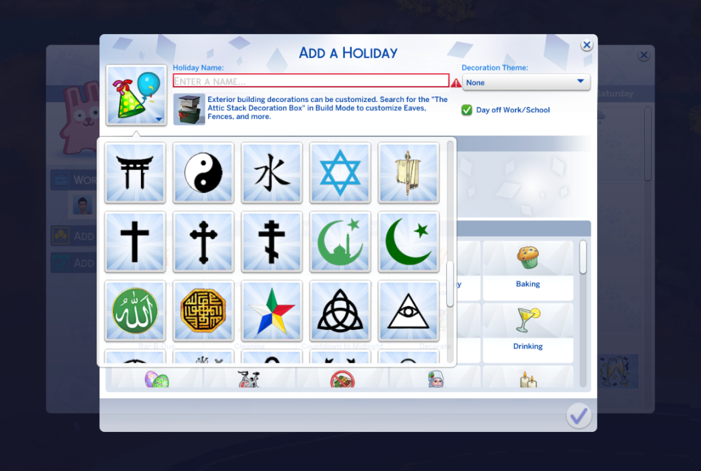 Religious Holiday Icon's - The Sims 4 Catalog