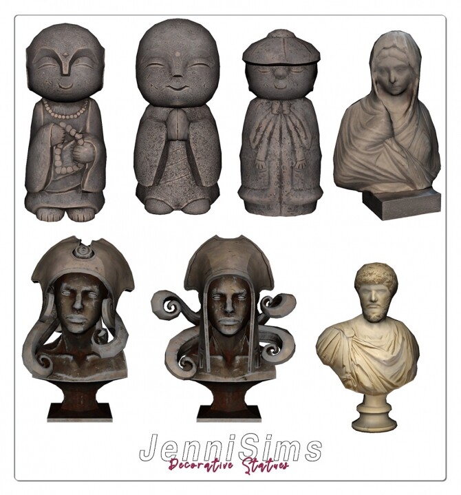 7 STATUES at Jenni Sims - The Sims 4 Catalog