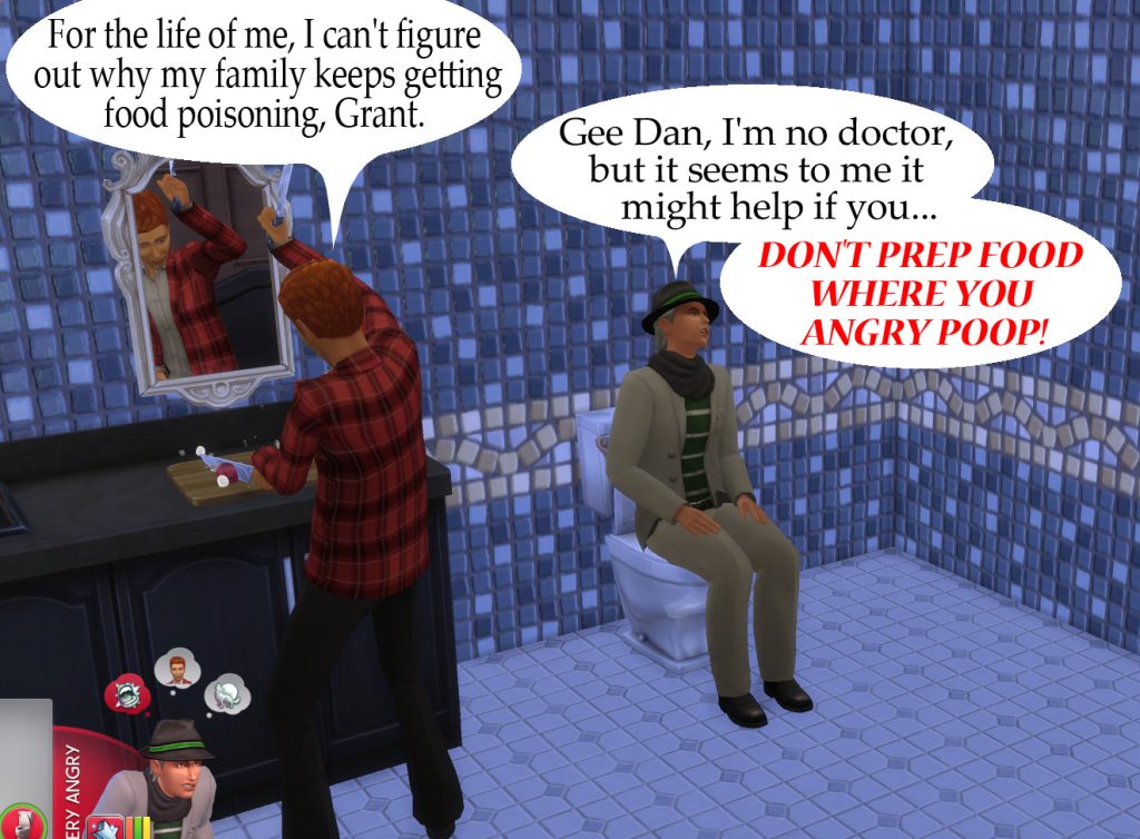 Don?t Prep Food Where You Angry Poop - The Sims 4 Catalog