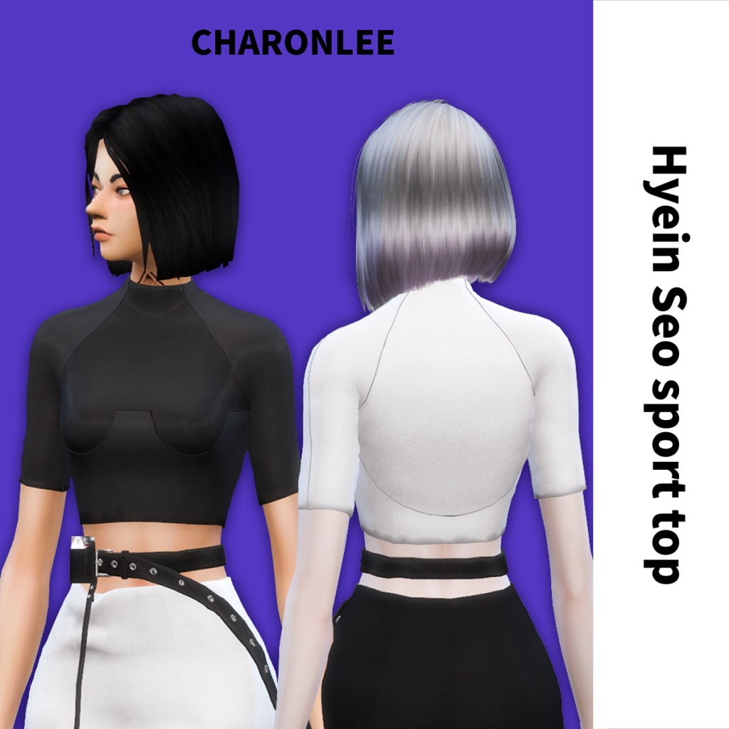【CHARONLEE】Hyein Seo sport top - The Sims 4 Catalog