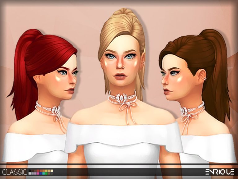 Enriques4-Classic Hair - The Sims 4 Catalog