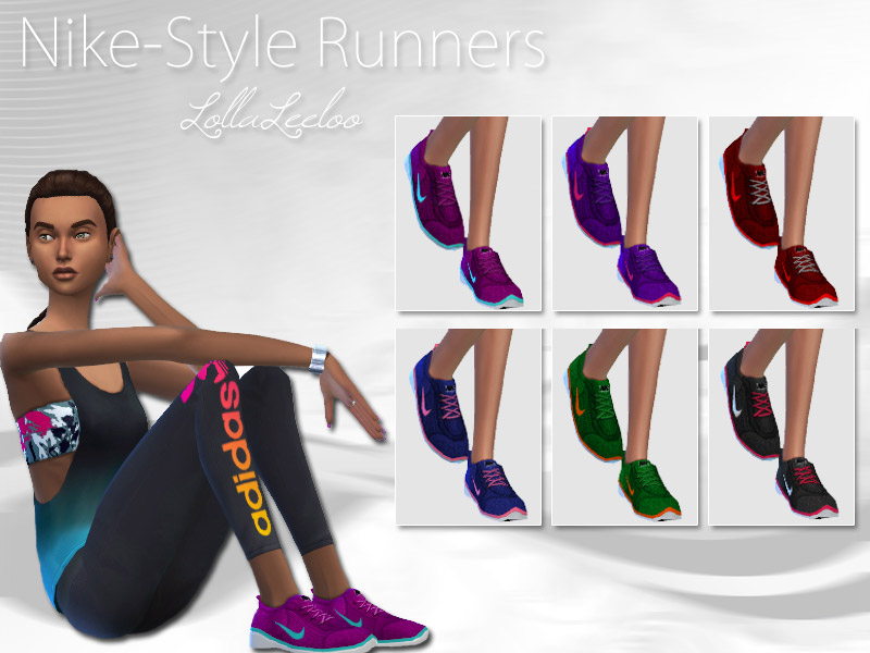 Nike Style Runners by LollaLeeloo - The Sims 4 Catalog
