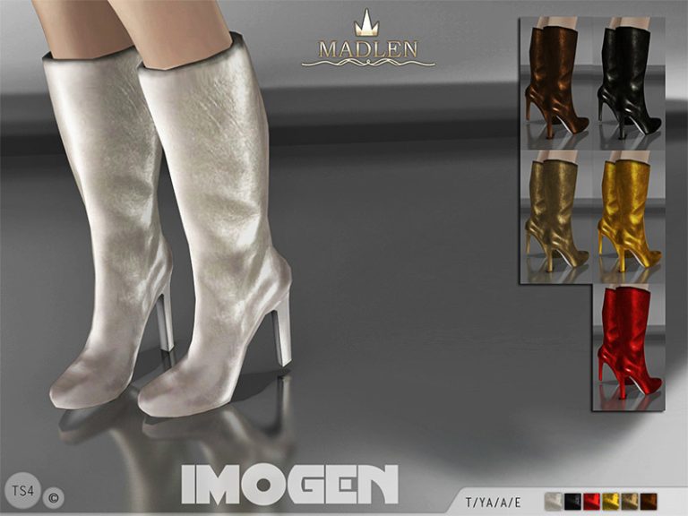 Madlen Imogen Boots - The Sims 4 Catalog