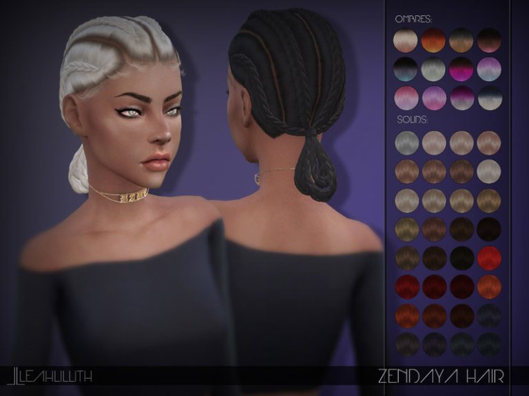 Leahlillith Zendaya Hair - The Sims 4 Catalog