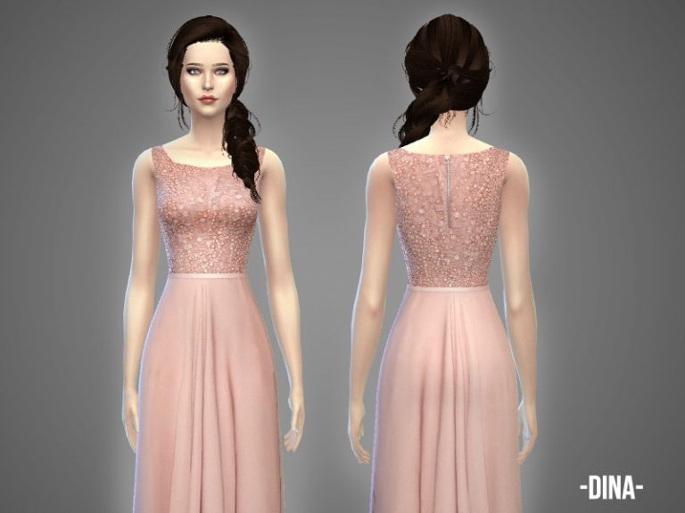 Dina - gown - The Sims 4 Catalog