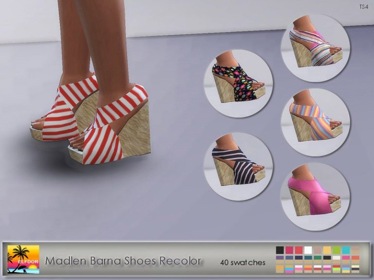 Madlen Barna Shoe Recolor - Mesh needed - The Sims 4 Catalog