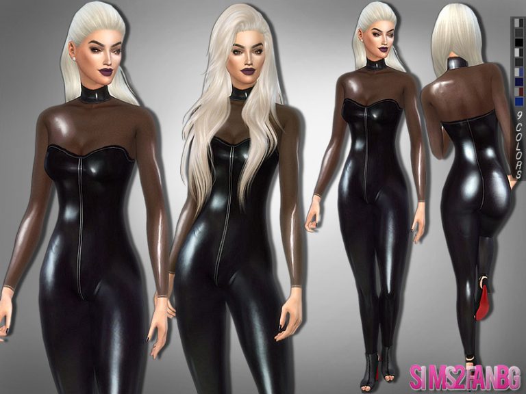 257 - Desislava latex catsuit - The Sims 4 Catalog