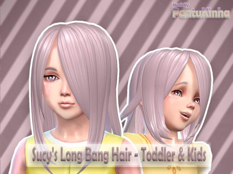 Young Sucy's Long Bang Hair By PantuKinha - The Sims 4 Catalog