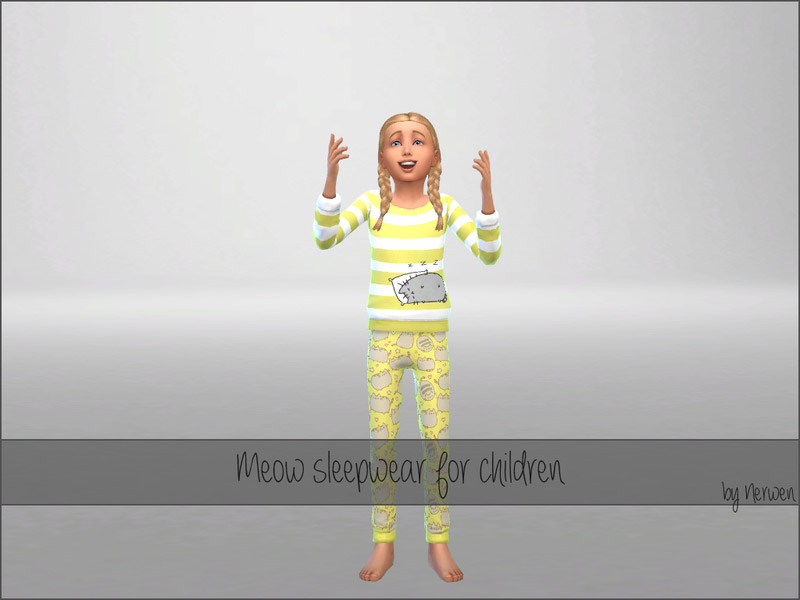 Meow Sleepwear Set - The Sims 4 Catalog