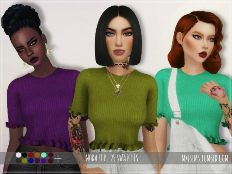 Nora Top - The Sims 4 Catalog