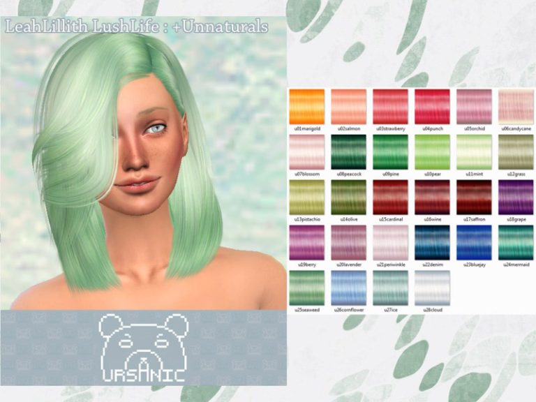 Leah Lillith Lush Life Hair [retexture] (MESH NEEDED!) - The Sims 4 Catalog