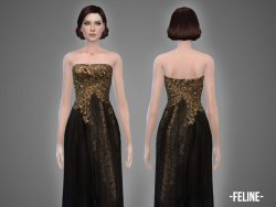Feline - gown - The Sims 4 Catalog