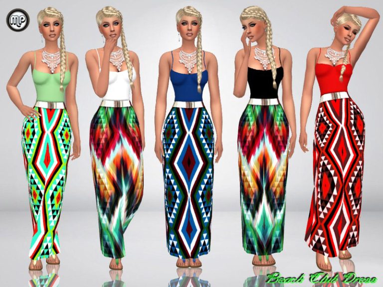 MP Beach Club Dress - The Sims 4 Catalog