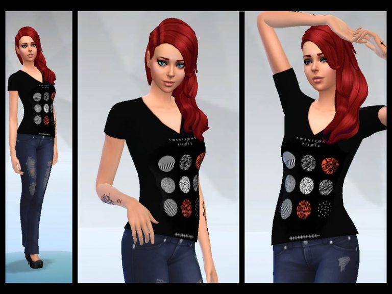 Twenty One Pilots Tops - The Sims 4 Catalog