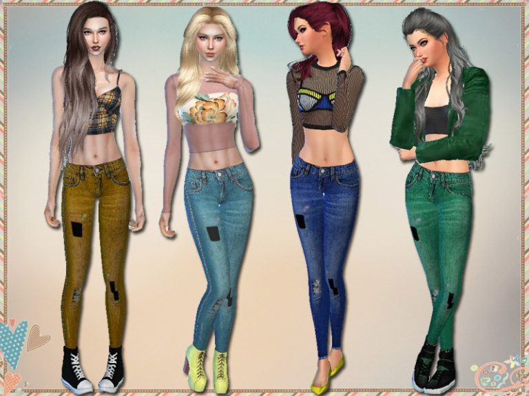 Distressed Skinny Jeans - The Sims 4 Catalog