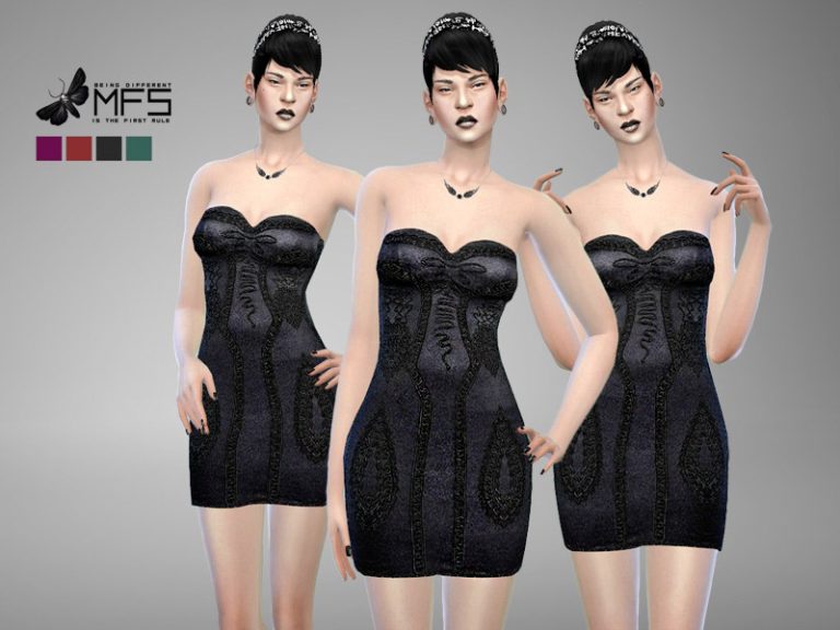 MFS Jenna Dress - The Sims 4 Catalog