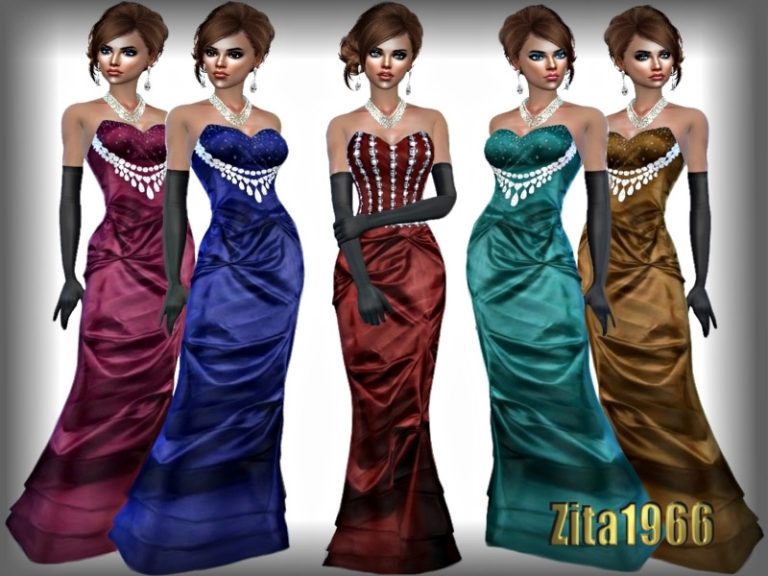 ZITA EVENING GOWNS - The Sims 4 Catalog