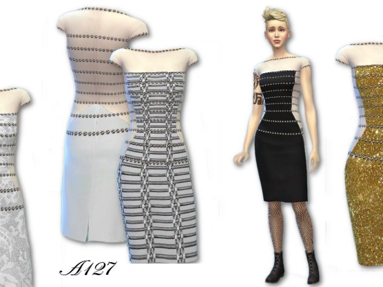 Metallic Dress - The Sims 4 Catalog