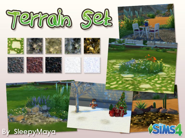 Terrain Set - 10 Pieces - The Sims 4 Catalog