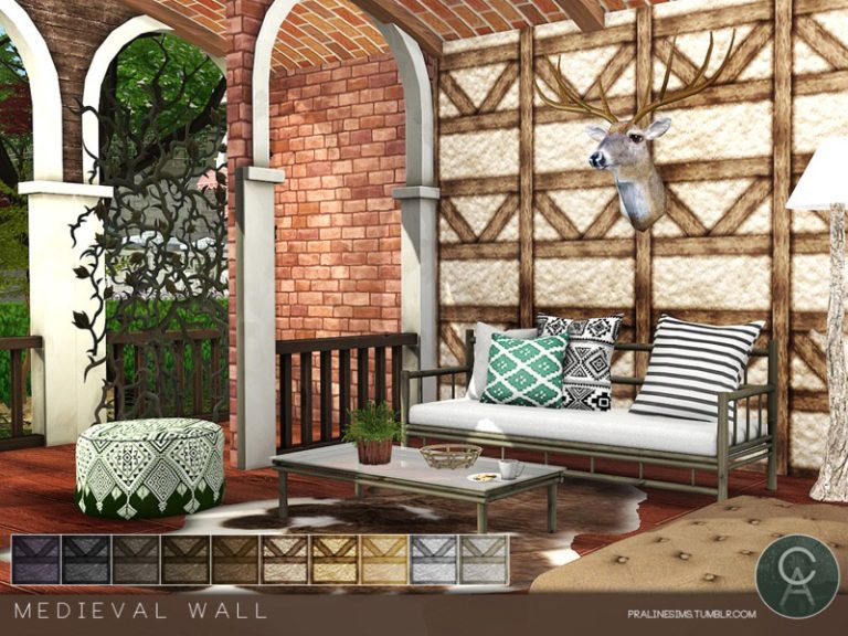 Medieval Wall - The Sims 4 Catalog
