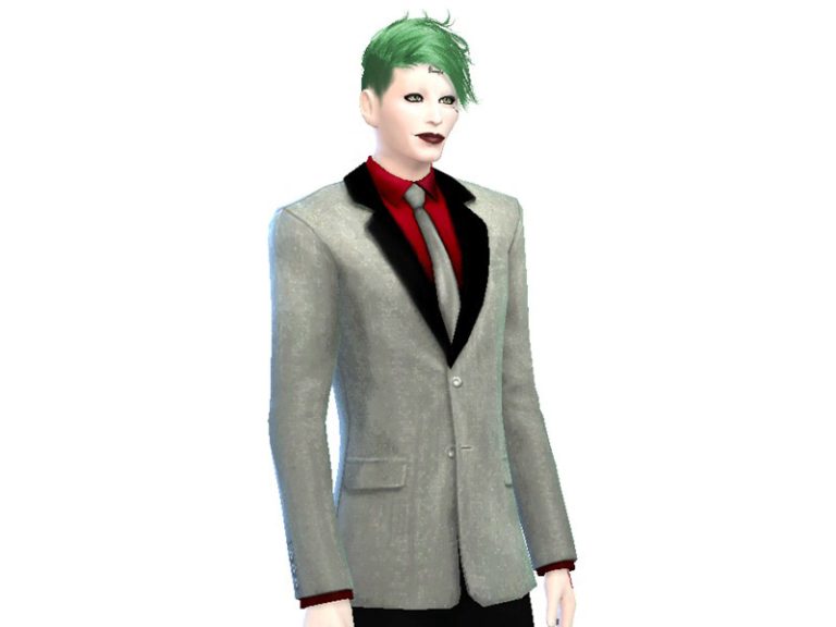 Suit outfit Joker suicide squad - The Sims 4 Catalog