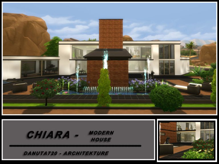 Chiara - Modern House. - The Sims 4 Catalog