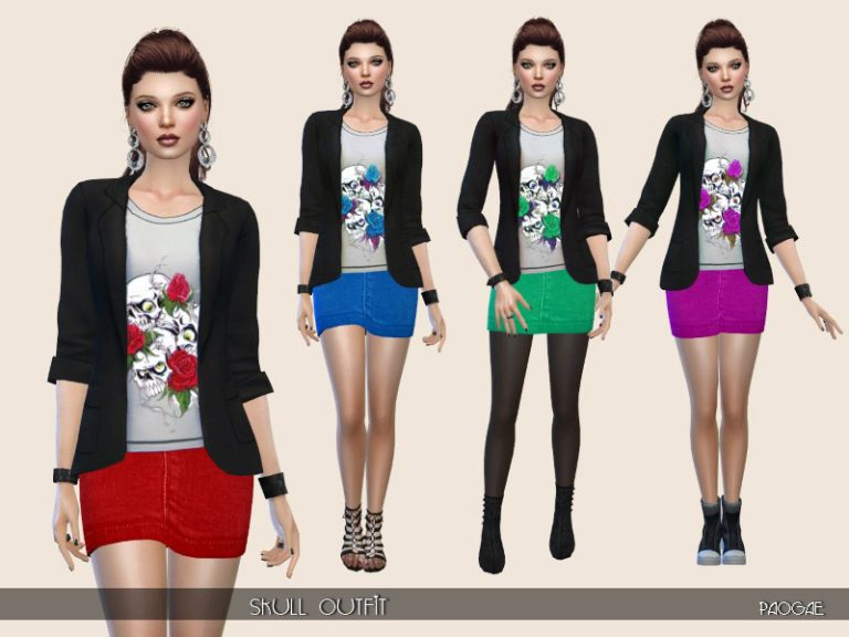 Skull Outfit - The Sims 4 Catalog