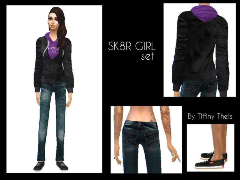 SK8R Girl Set - The Sims 4 Catalog