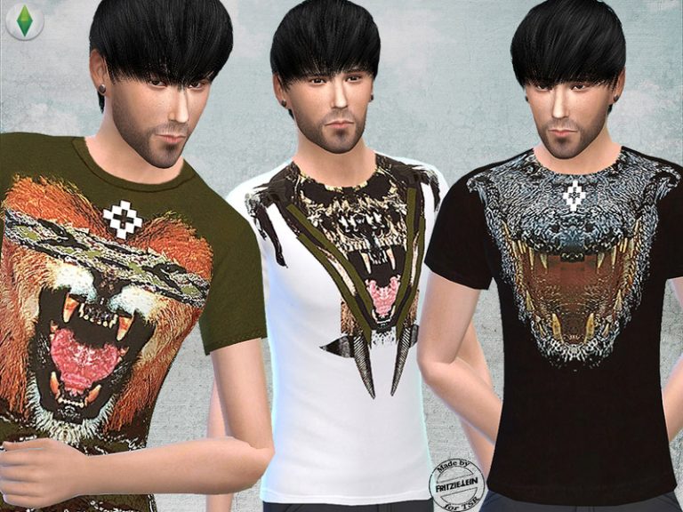 T-Shirts with Graphic Print - The Sims 4 Catalog