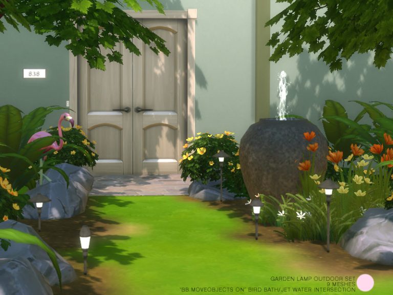 Garden Lamp Outdoor Set - The Sims 4 Catalog