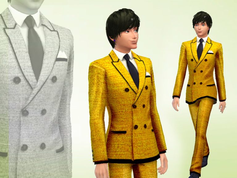 Gold Suit - The Sims 4 Catalog