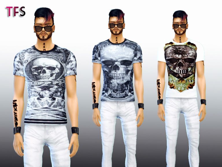 Skull T-Shirts - The Sims 4 Catalog
