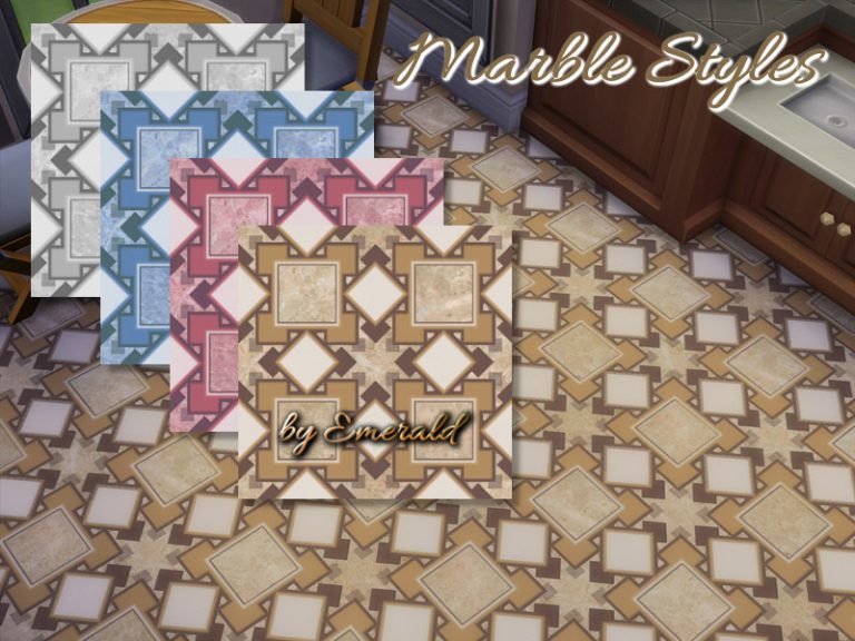 Marble Styles tiles - The Sims 4 Catalog