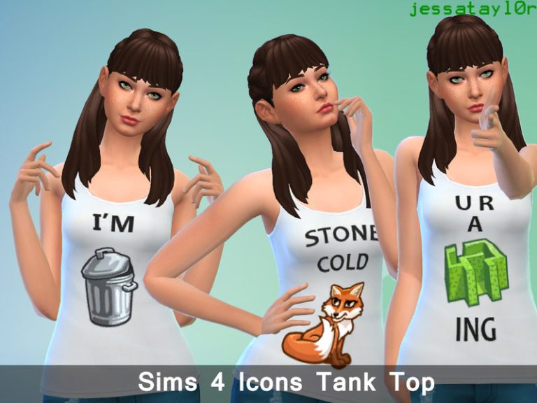 Sims 4 Icons Tank Top - The Sims 4 Catalog