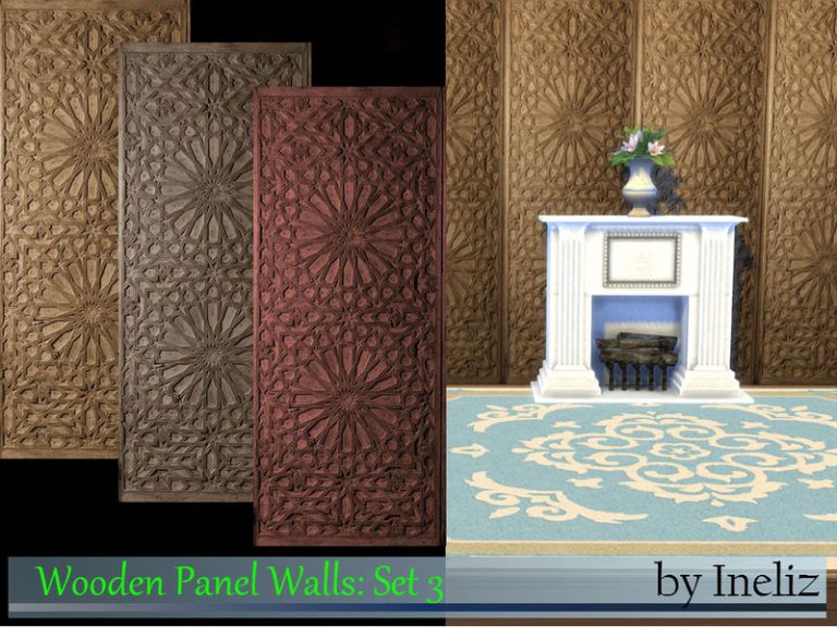 Wooden Panel Walls: Set 3 - The Sims 4 Catalog
