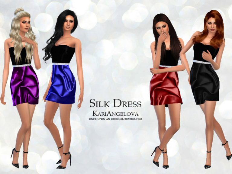 Silk Dress - The Sims 4 Catalog