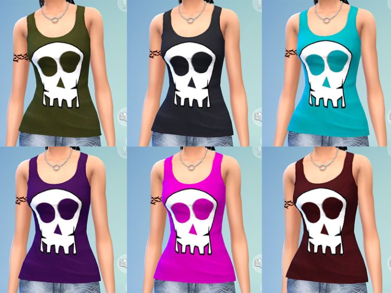 Gothic Skull Top - The Sims 4 Catalog