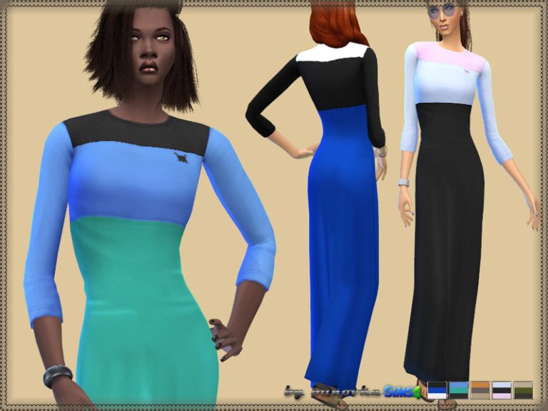 Dress Three_Color - The Sims 4 Catalog