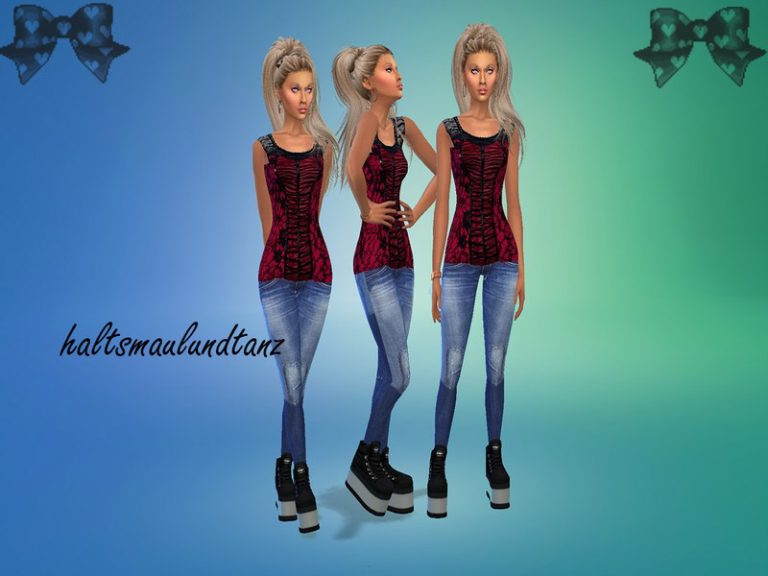 Corsage black & red v1 - The Sims 4 Catalog