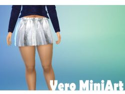 Holographic Silver Skirt - The Sims 4 Catalog